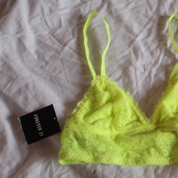 Forever 21 | Intimates & Sleepwear | Neon Yellow Bralette | Poshmark